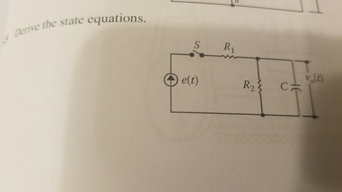Solved Derive the state equations. | Chegg.com
