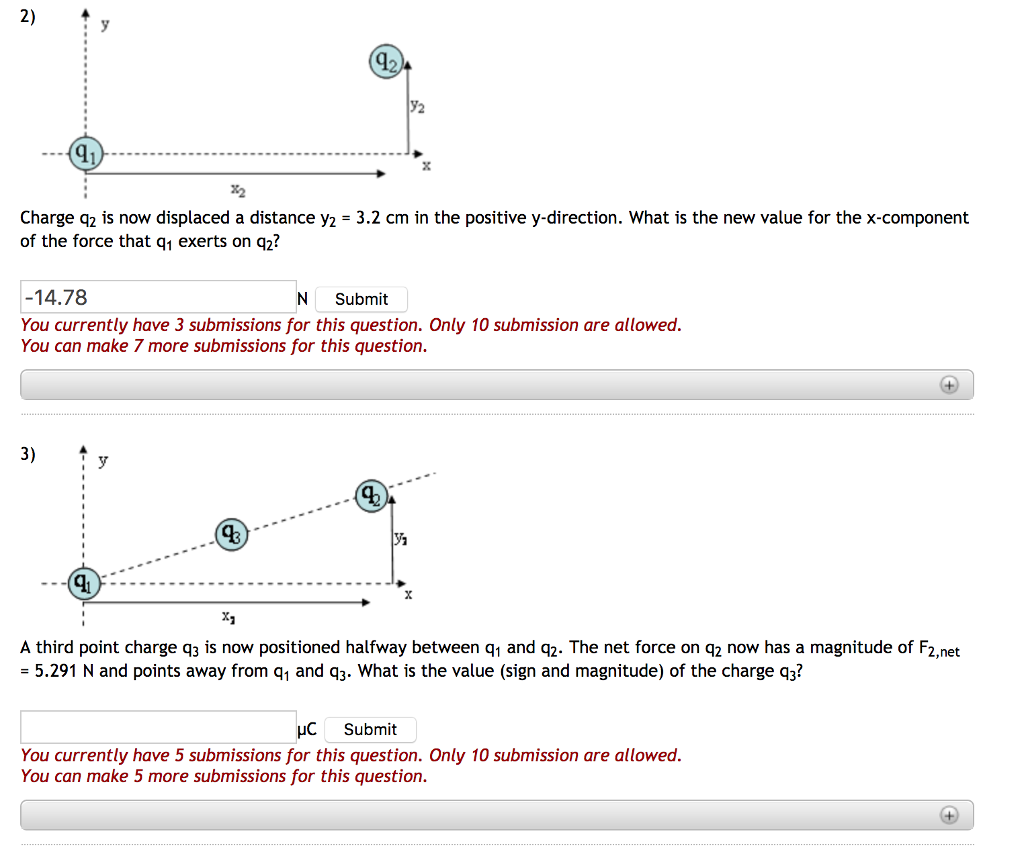 Solved Point Charges in One Dimension A point charge q1 2.7 | Chegg.com