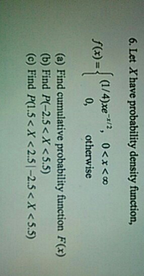 Solved Let X have probability density function, f(x) = | Chegg.com