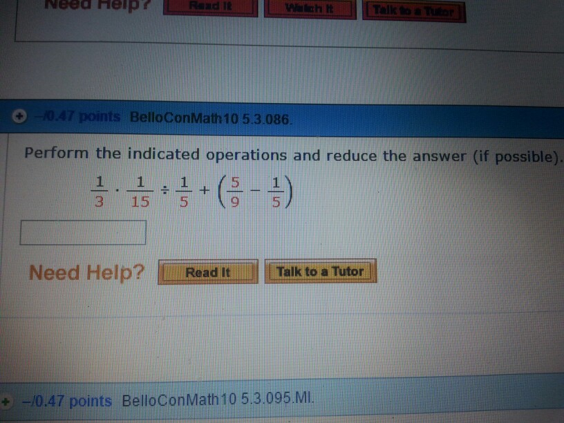Solved Perform the indicated operations and reduce the | Chegg.com
