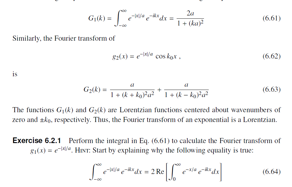 Solved 2a (6.61) - 00 Similarly, the Fourier transform of | Chegg.com