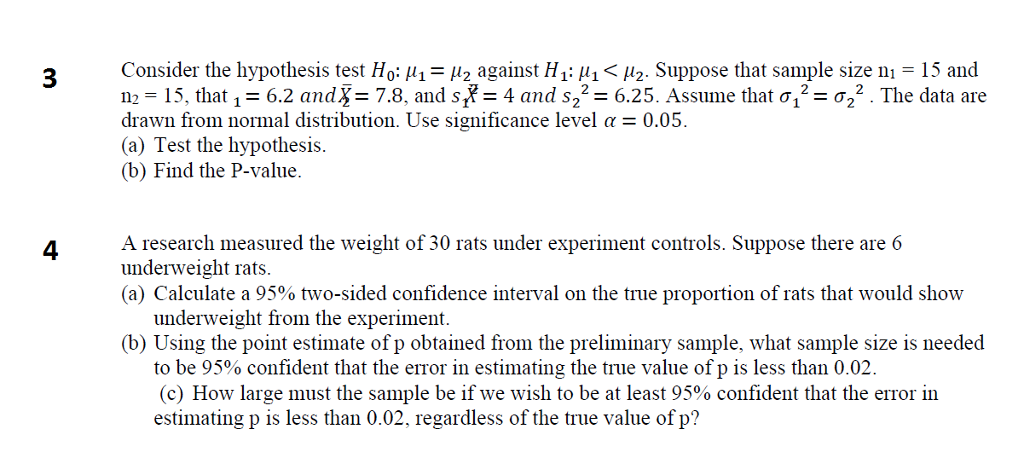 Solved Consider the hypothesis test H_0:mu _1 = mu_2 against | Chegg.com