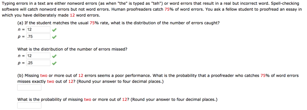 Solved Typing errors in a text are either nonword errors (as | Chegg.com