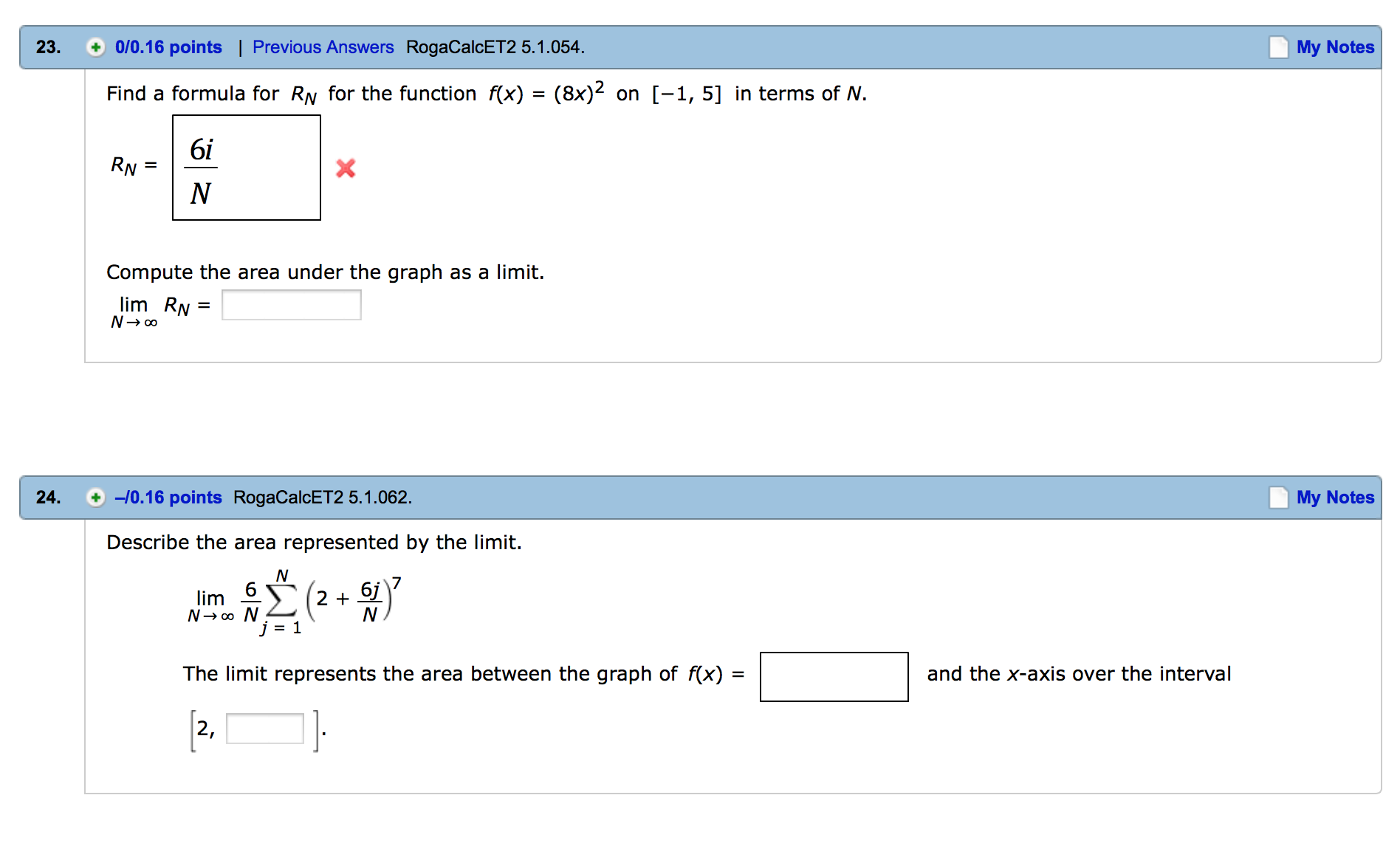 Solved Find a formula for RN for the function f(x) = (8x)2 | Chegg.com