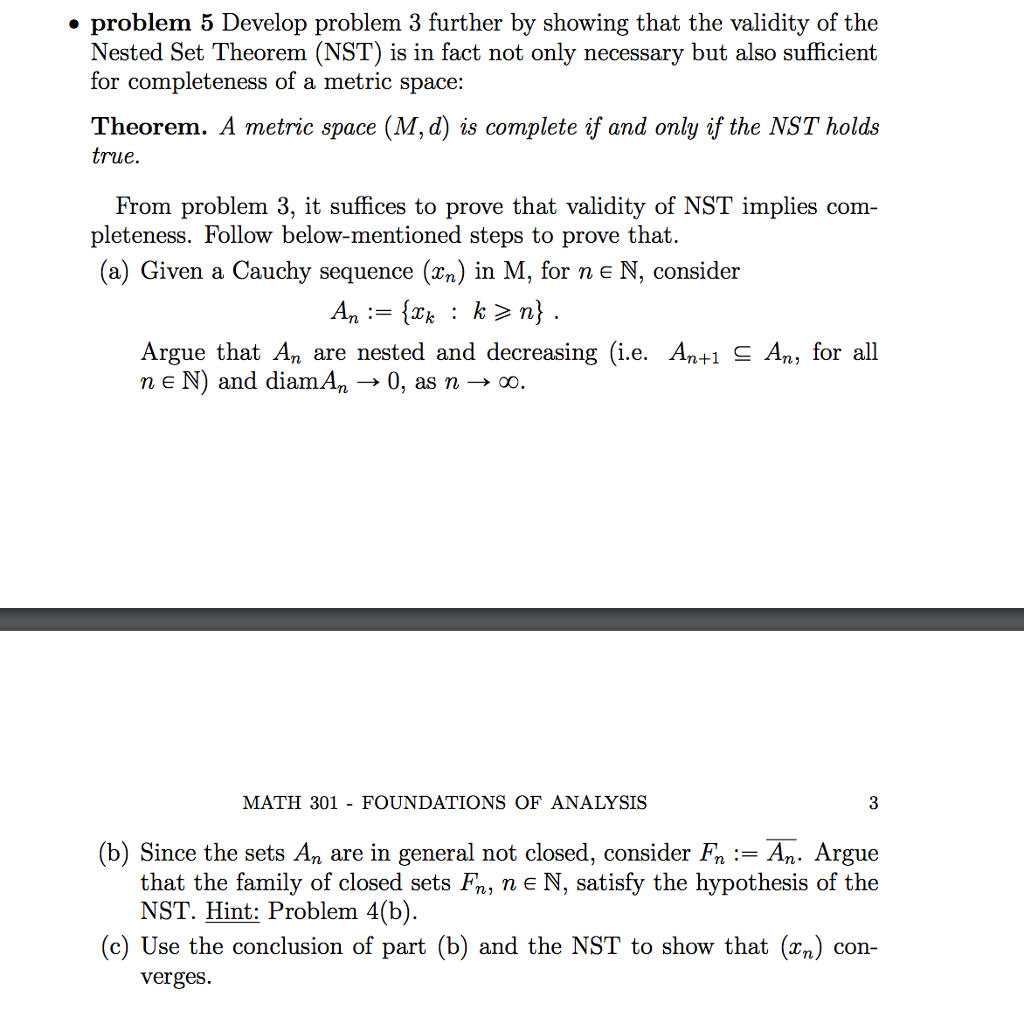 Solved Develop problem 3 further by showing that the | Chegg.com