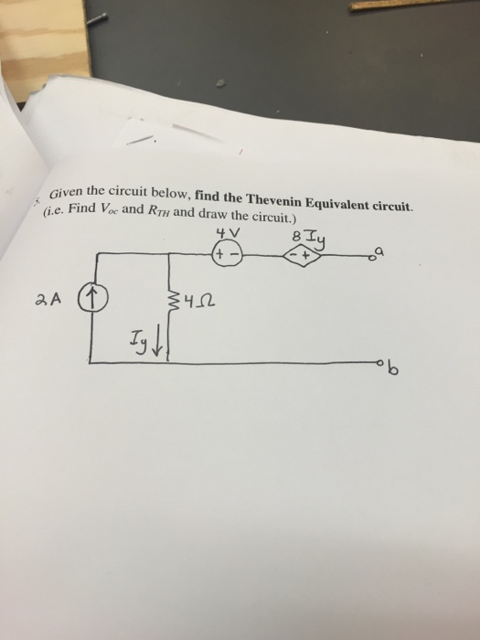 Solved Given the circuit below, find the thevenin equivalent | Chegg.com