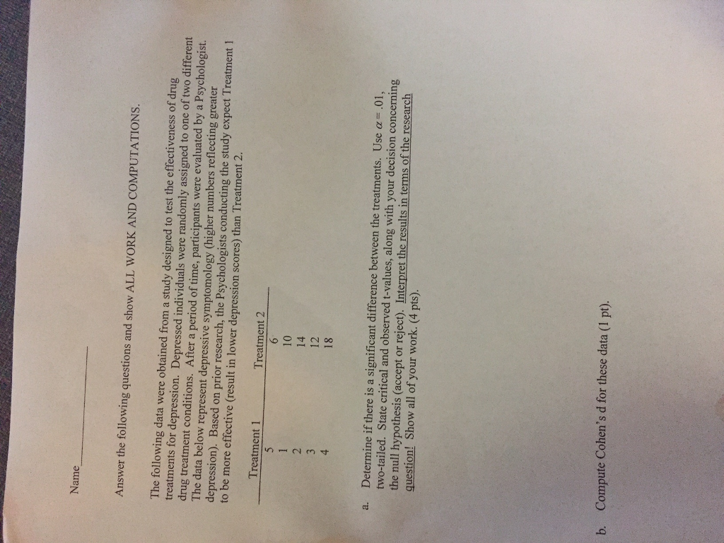 Solved Answer the following questions and AND COMPUTATIONS. | Chegg.com