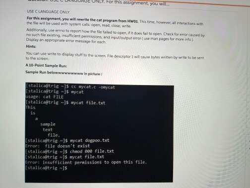 Solved OJL DANUAGE UNLY. For this assignment, you will USE C | Chegg.com