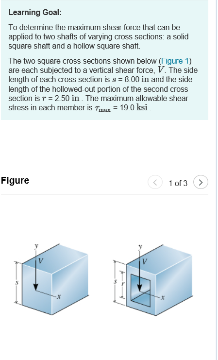 Solved Learning Goal: To determine the maximum shear force | Chegg.com