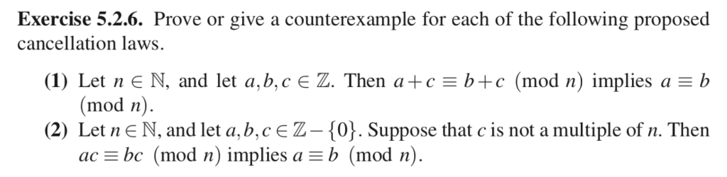 Solved Exercise 5.2.6. Prove or give a counterexample for | Chegg.com