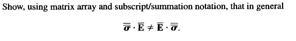 Solved Show Using Matrix Array And Subscript Summation