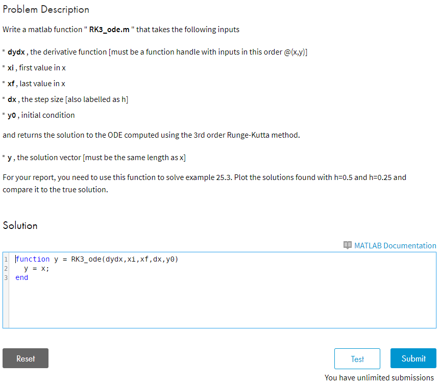 Solved Problem Description Write a matlab | Chegg.com