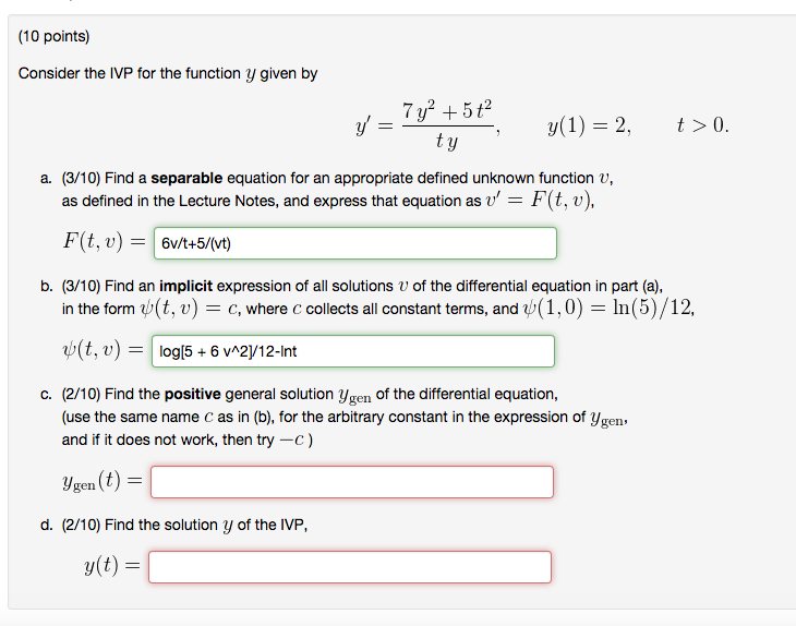 Solved Consider the IVP for the function y given by y'= | Chegg.com