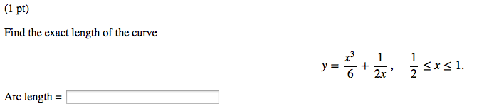 Solved Find the exact length of the curve | Chegg.com