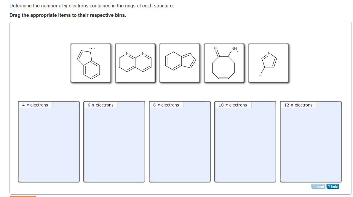 Solved Determine the number of Pi electrons contained in the | Chegg.com