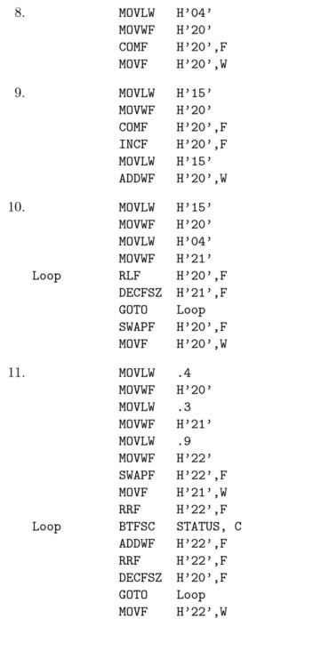 Solved In each of the following bits of assembly language, | Chegg.com