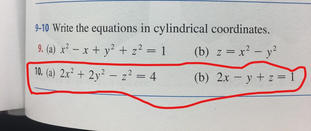 Solved 9 10 Write The Equations In Cylindrical Coordinates Chegg solved-9-10-write-the-equations-in-cylindrical-coordinates-chegg
