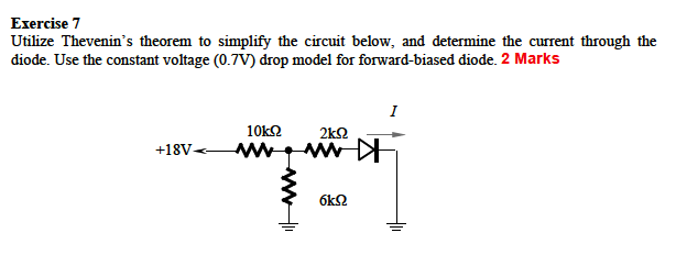 Solved Utilize Thevenin's theorem to simplify the circuit | Chegg.com