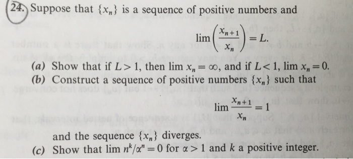 Solved Suppose that {x_n} is a sequence of positive numbers | Chegg.com