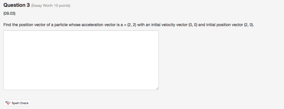 Solved Find the position vector of a particle whose | Chegg.com
