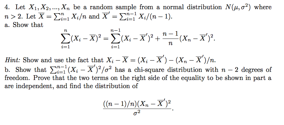 Let X_1, X_2, ..., X_n be a random sample from a | Chegg.com Let X_1, X_2, ..., X_n be a random sample from a | Chegg.com