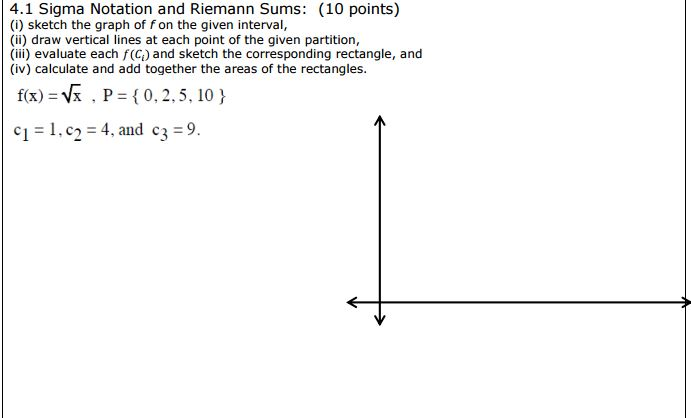 Solved Sigma Notation and Riemann Sums: sketch the graph of | Chegg.com