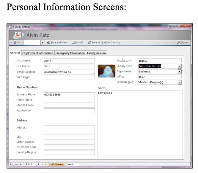 Develop a database using Microsoft Word or Excel with | Chegg.com