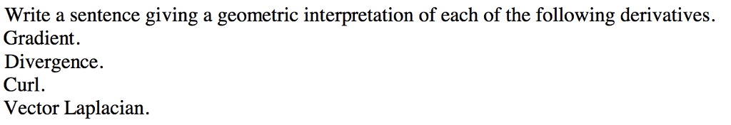 Solved Write a sentence giving a geometric interpretation of | Chegg.com