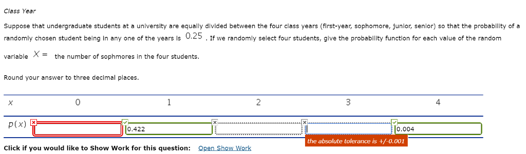 Solved Class Year Suppose that undergraduate students at a | Chegg.com