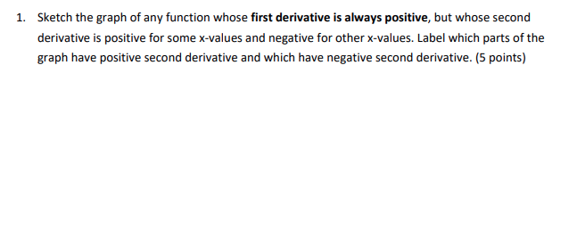 Solved Sketch the graph of any function whose first | Chegg.com