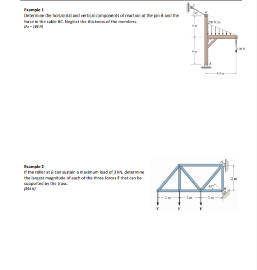 Review problems for my statics exam, looking for | Chegg.com