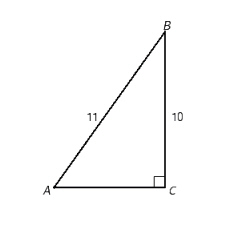 Solved Find tan A in the right triangle. | Chegg.com