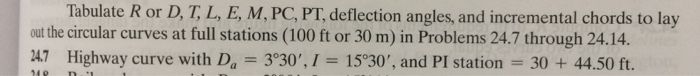 Solved Tabulate R or D, T, L, E, M, PC, PT, deflection | Chegg.com