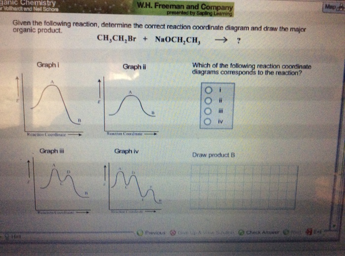 Solved Given The Following Reaction Determine The Correct