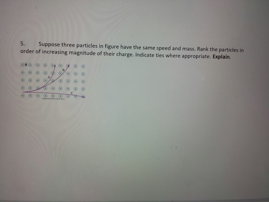 Solved 5. Suppose three particles in figure have the same | Chegg.com