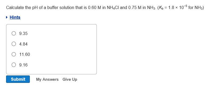 Solved Calculate the pH of a buffer solution that is 0.60 M | Chegg.com