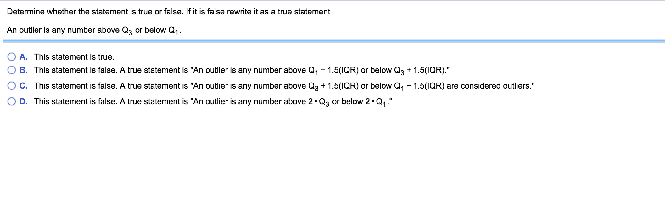 Solved Determine whether the statement is true or false. If | Chegg.com