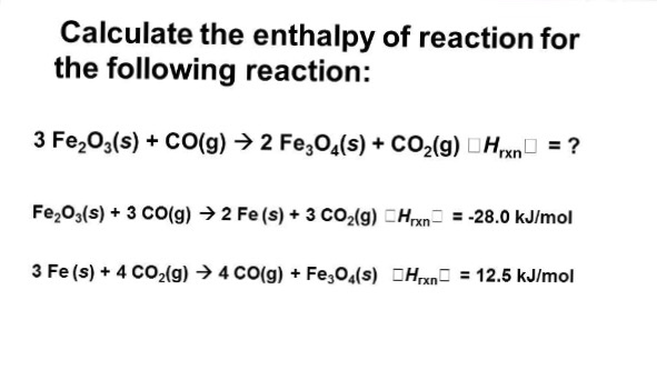 Solved Calculate the enthalpy of reaction for the following | Chegg.com