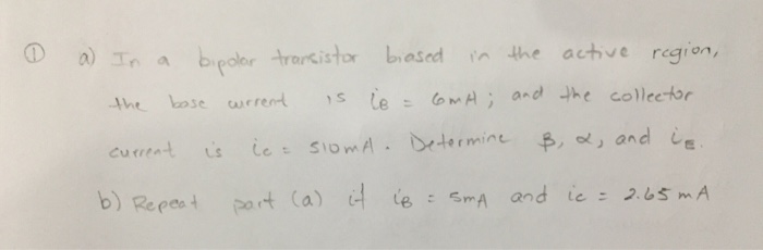 Solved In a bipolar transistor biased in the active region, | Chegg.com
