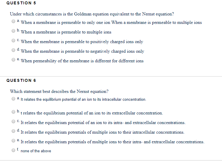 Solved QUESTION 5 Under which circumstances is the Goldman | Chegg.com