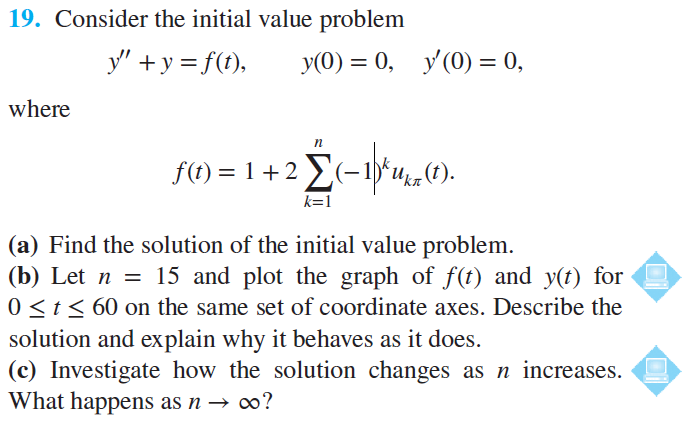 Solved 19. Consider the initial value problem where ?! (a) | Chegg.com