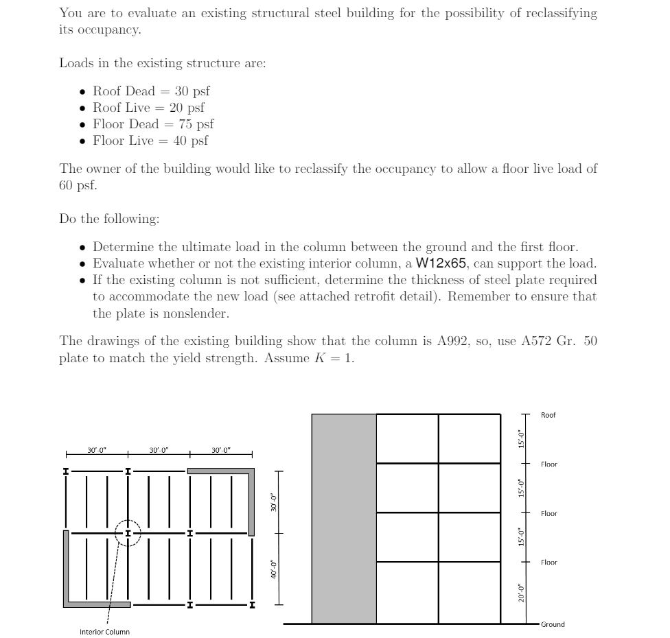 Solved Determine the ultimate load in the column between the | Chegg.com