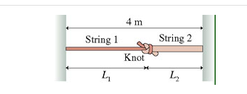 Solved String 1 in the figure has linear density 2.90 g/m | Chegg.com