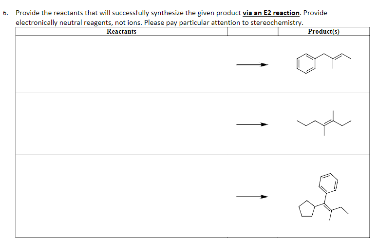 Solved Provide the reactants that will successfully | Chegg.com
