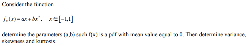 Solved Consider the function f)-a+x, xE-11 determine the | Chegg.com