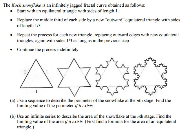 Solved The Koch Snowflake Is An Infinitely Jagged Fractal 