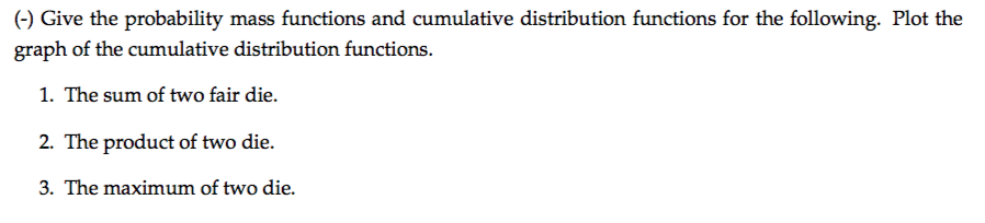 Solved Θ Give the probability mass functions and cumulative | Chegg.com
