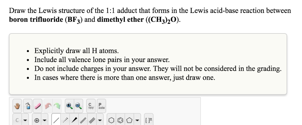 Solved Draw the Lewis structure of the 1:1 adduct that forms | Chegg.com