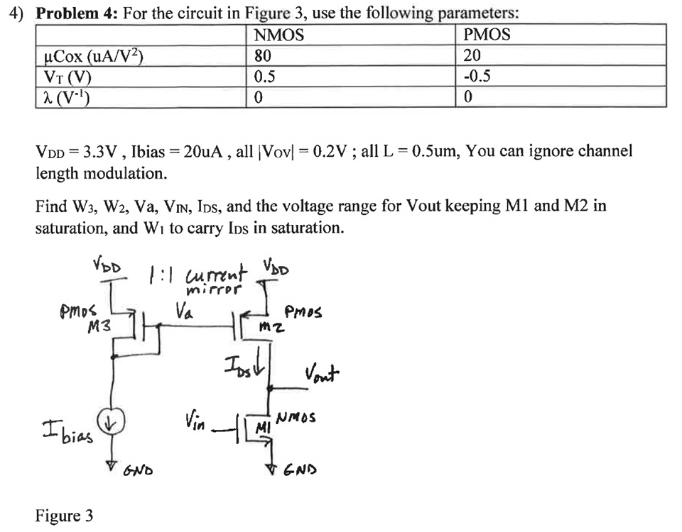 Solved 4) Problem 4: For the circuit in Figure 3, use the | Chegg.com