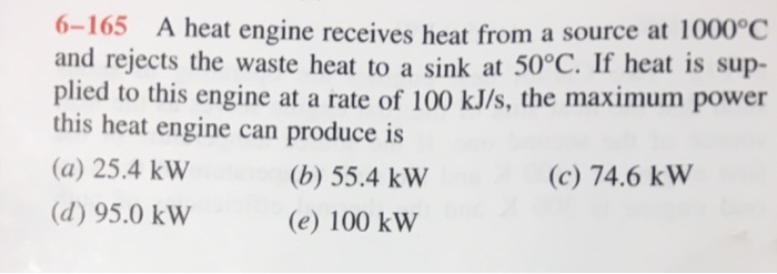 Solved A heat engine receives heat from a source at 1000 | Chegg.com Solved A heat engine receives heat from a source at 1000 | Chegg.com